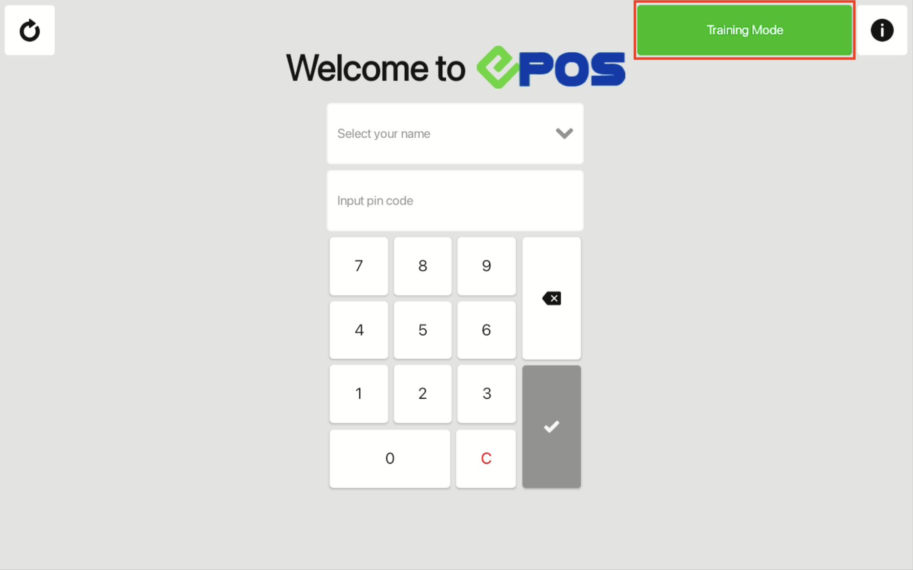 Training Mode | EPOS POS System